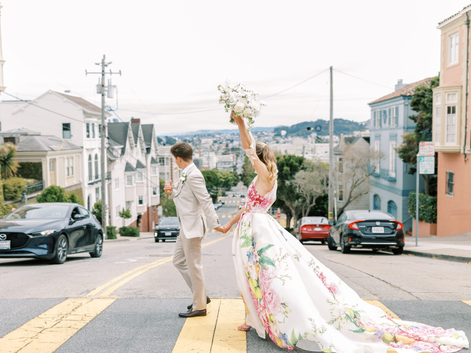 Colorful Floral Inspired Flood Mansion Wedding - oliviamarshall.com